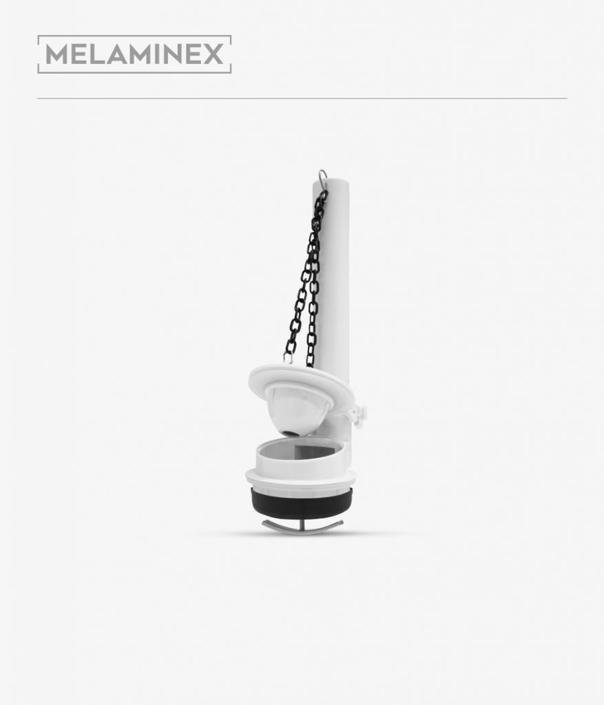 Valvula de descarga con flapper One piece – Melaminex